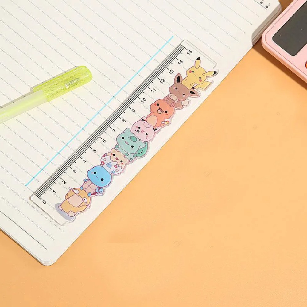 Cute Pikachu Straight Rulers Cartoon Anime Doraemon Crayon Shin Chan ...
