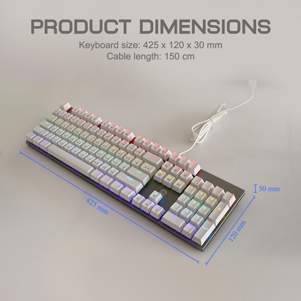 คีบอร์ด OKER K428 K458 Mixed Backlit Keyboard Gaming คีบอร์ดเกมมิ่ง คีย์บอร์ดแมคานิคอล คีย์บอร์ด ...