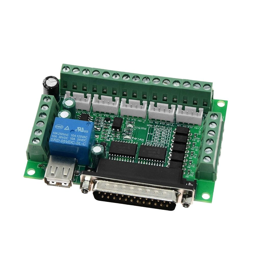 Mach3 Engraving Machine 5 Axis Cnc Breakout Board With Optical Coupler ...