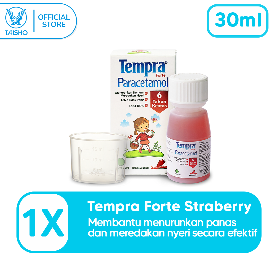 Tempra Forte Paracetamol Anak Rasa Strawberry 30ml | Lazada Indonesia