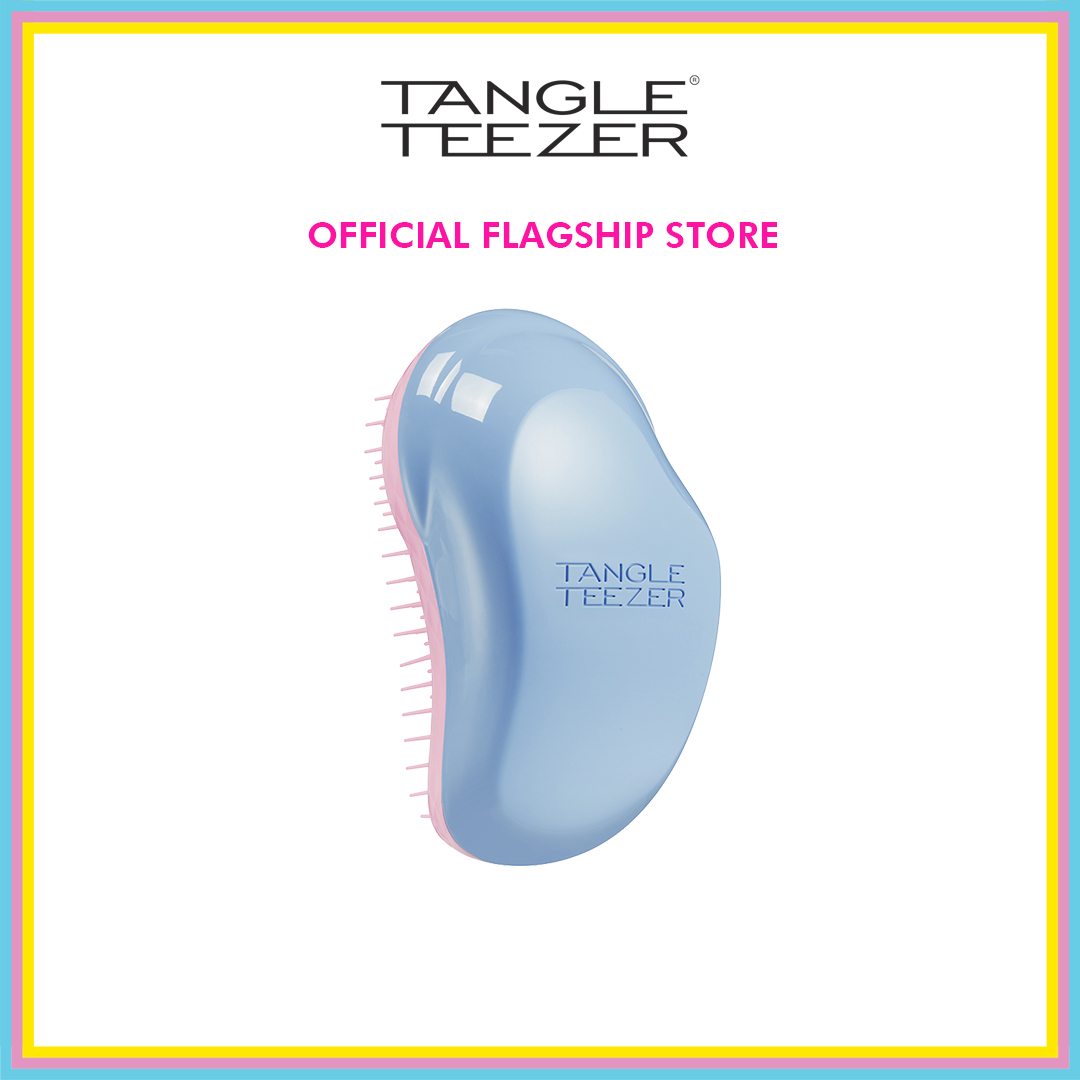 TANGLE TEEZER THE ORIGINAL FINE & FRAGILE POWDER BLUE BLUSH - แทงเกิ้ล ...