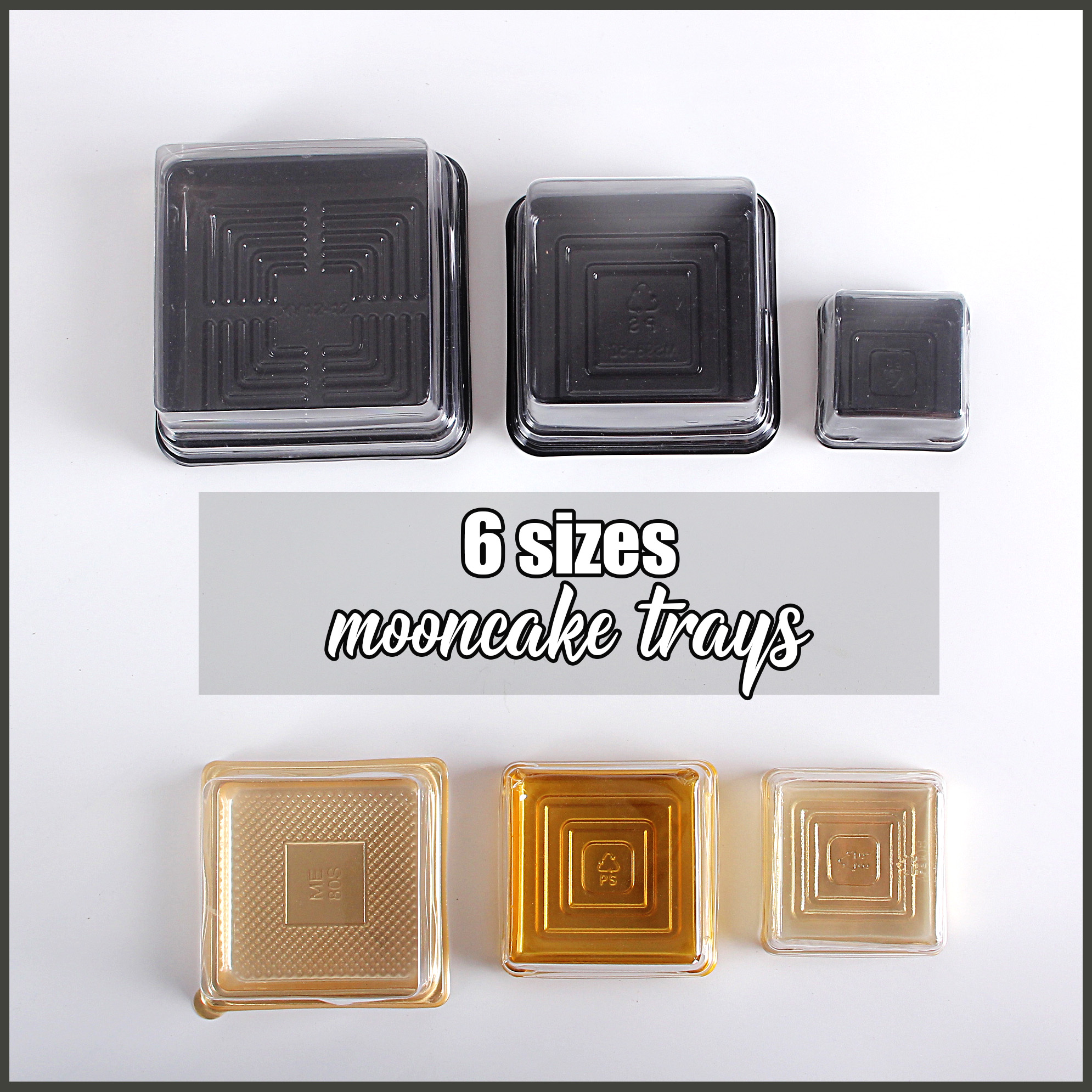 50pcs mooncake box mooncake tray pastry box / cake box with cover lid ...