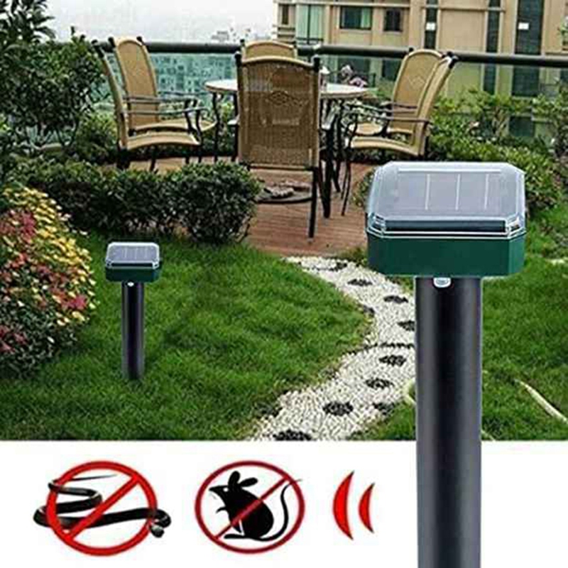 8 Pcs Outdoor Solar Ultrasonic Vibration Repeller Snake Repeller Mole ...