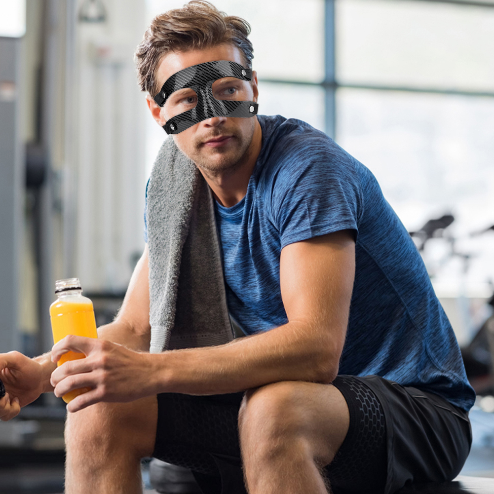 Half Sports Face Mask Protective Athletic Facial Cover Adjustable ...