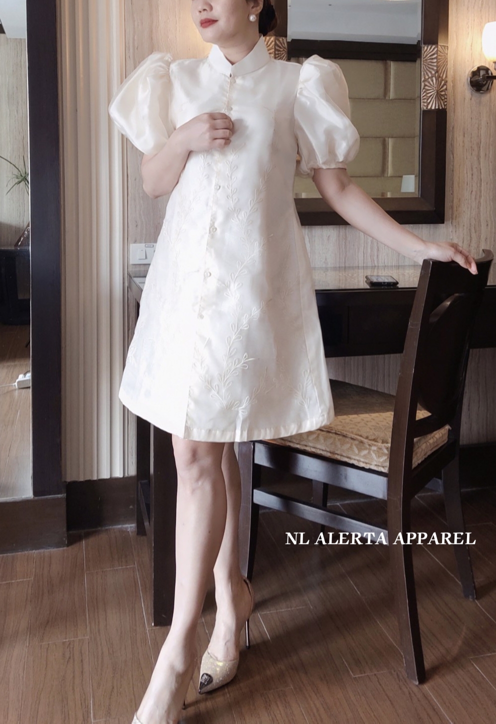 MODERN FILIPINIANA BARONG DRESS FOR WOMEN PURE EMBROIDERED BARONG ...