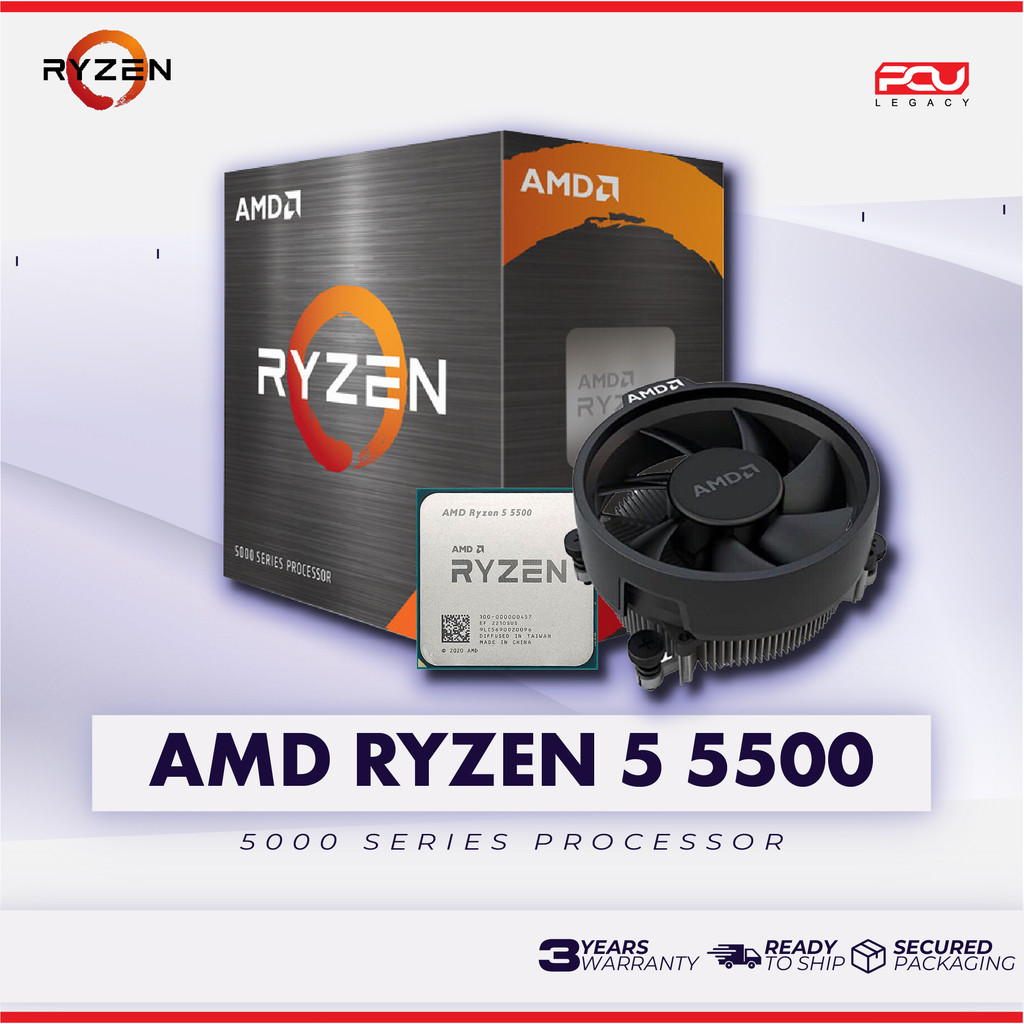 AMD RYZEN 5 5500 AM4 PROCESSOR AND MOTHERBOARD COMBO (3 YEARS WARRANTY) | Lazada