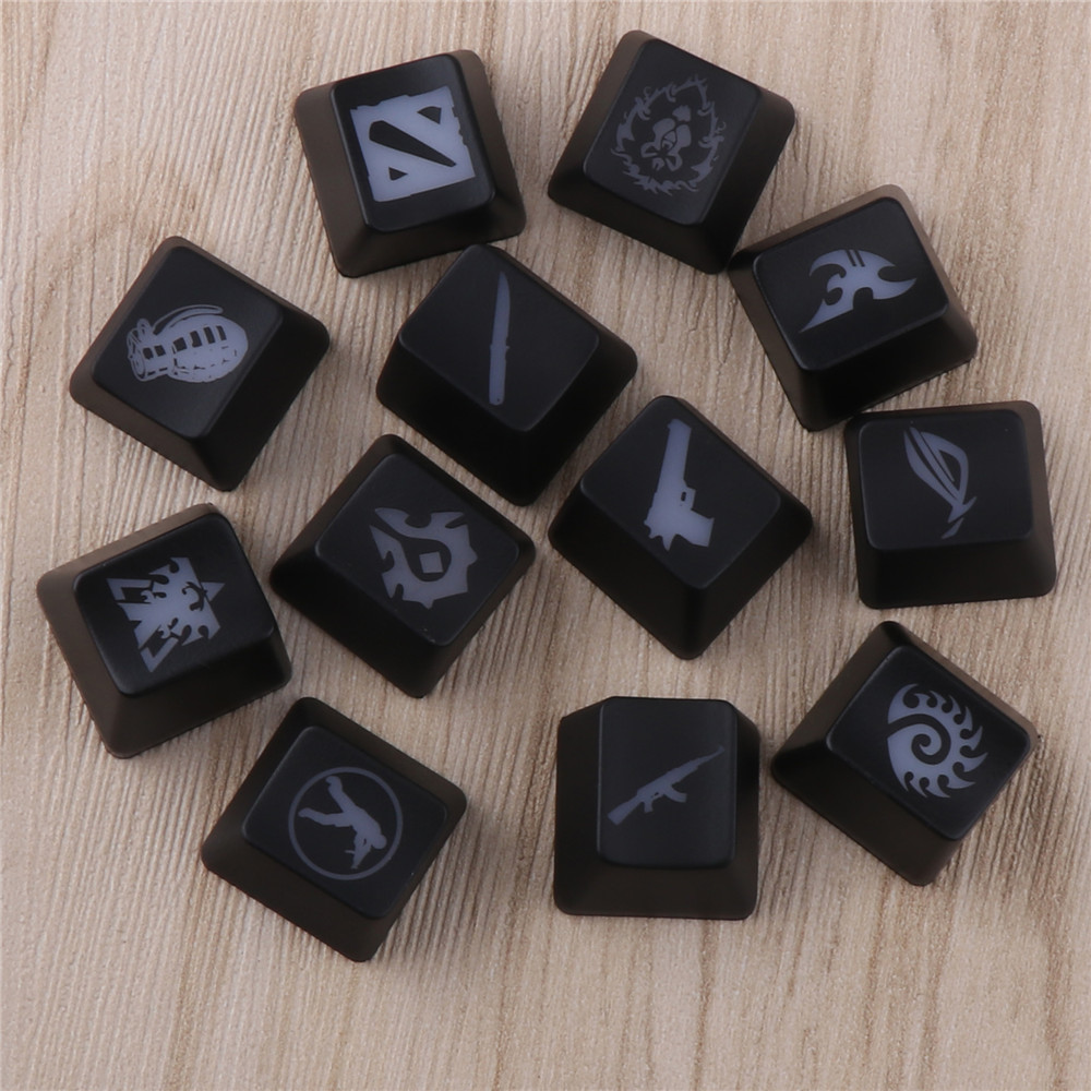 Diy Pbt Keycaps Gaming Keyboard Keys Button Of Warcraft Dota Key Caps ...