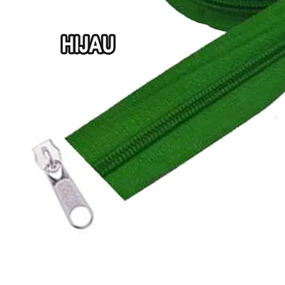 Daun Restleting No 5 Meteran Resleting Nylon Bonus Rell Zipper Untuk ...