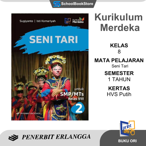 ERLANGGA Buku SENI TARI SMP MTS Kelas 2 8 VIII Kurikulum Merdeka Kurmer Kumer Terbaru | Lazada ...