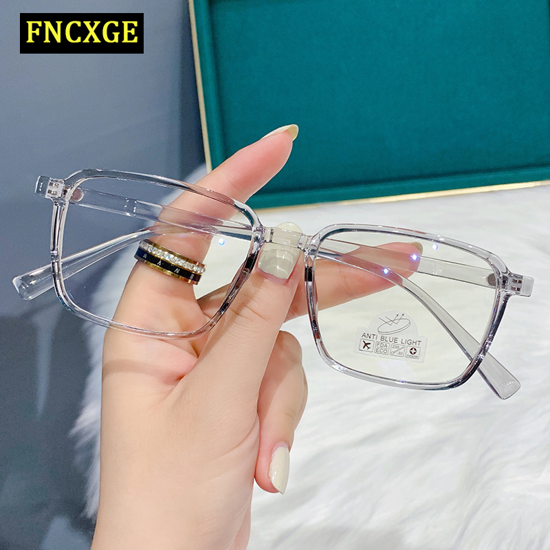 FNCXGE +100~+400 แว่นสายตายาว แว่นตา มีฟิลเตอร์ ป้องกันแสงสีฟ้า แว่นตา TR90 แว่นตาย้อนยุค แว่นตา ...