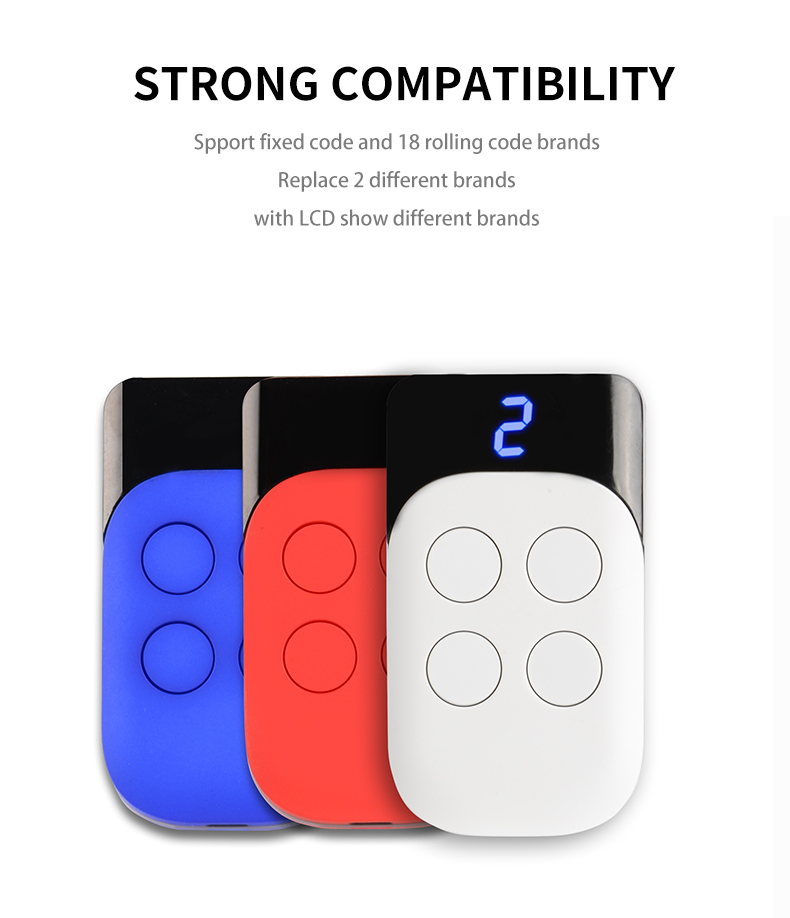 433mhz 2 In 1 Wireless 4 Channel Code Remote Control Face To Face ...