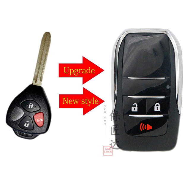 Baojiangdd Fit For Toyota Corolla Rav4 Hilux Gr Camry Yaris Sw4 Fortuner Toy43 Modified Flip ...