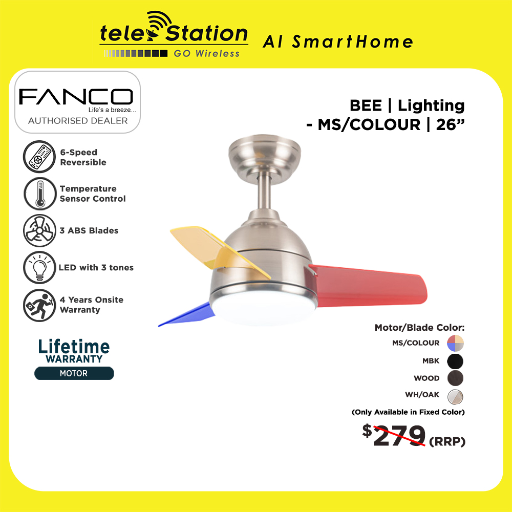 FANCO BEE Ceiling Fan w Light | *Life-Time Local Warranty | Lazada ...