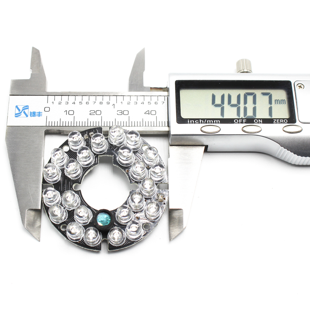 【Popular Categories】24 LEDs 5mm 850nm IR 90 Degrees Bulb LED Board ...