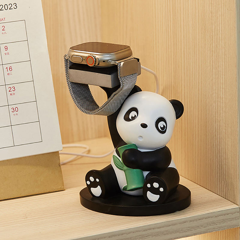 Cute Panda Resin Charger Stand For IWatch Anti Scratch Holder For Apple ...