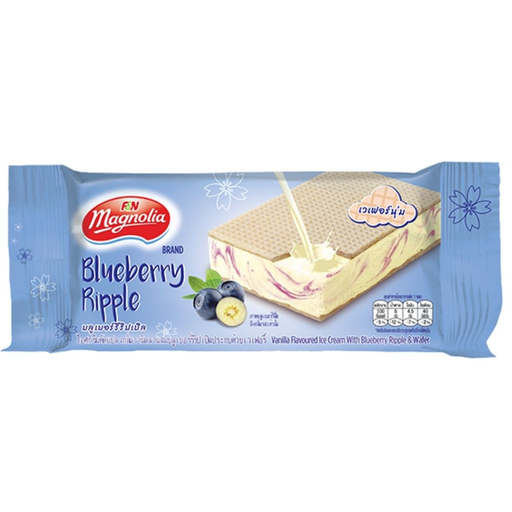 Magnolia Wafer Ice Cream Sandwich - Raspberry Ripple, Durian, Yam ...