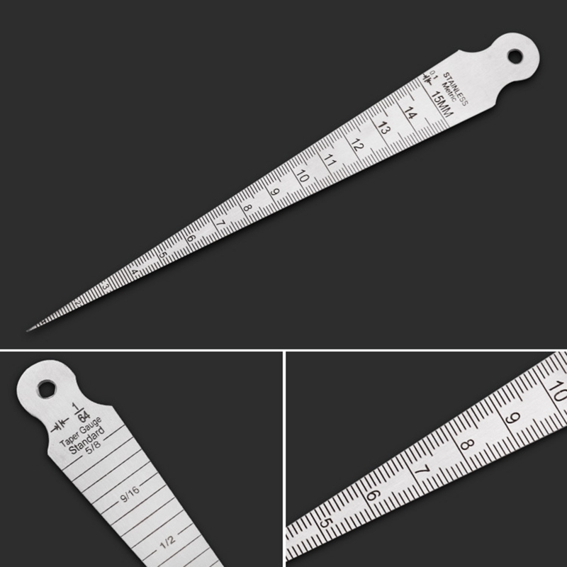 NEW 【Exclusive Discount】Stainless steel 0-15mm Taper Gauge Aperture ...