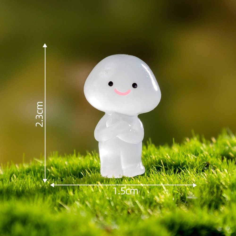 Mini People Ornament Cartoon Luminous Small People Figurines Glow in ...