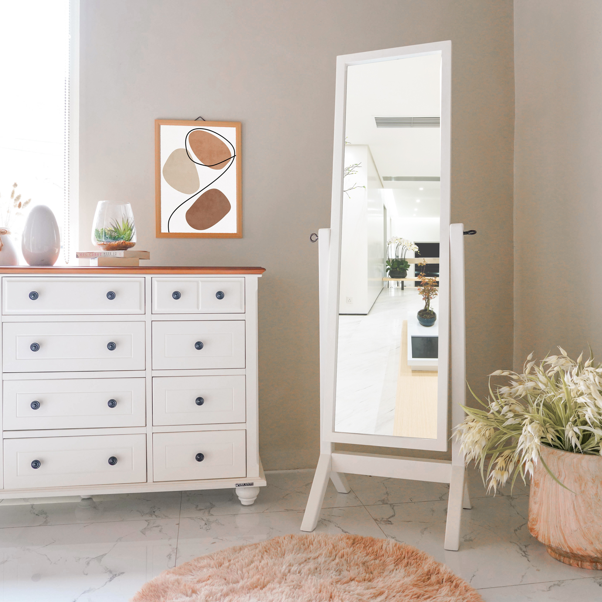 Uni Home - Standing Mirror | Cermin Full Body Kayu | Cermin Minimalis ...