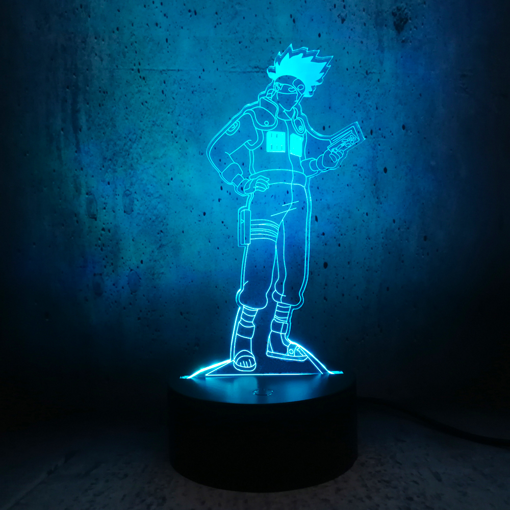 【PrimePicks123】3D LED Lamp Naruto Hatake Kakashi Stand reading book ...