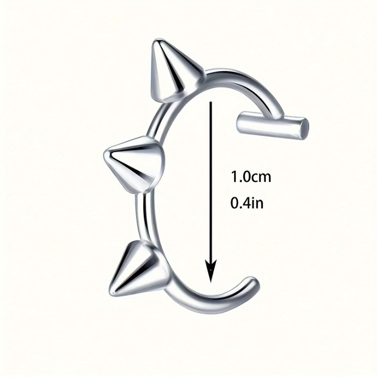 2 pieces stainless steel lip ring rivet lip nail piercing jewelry ...