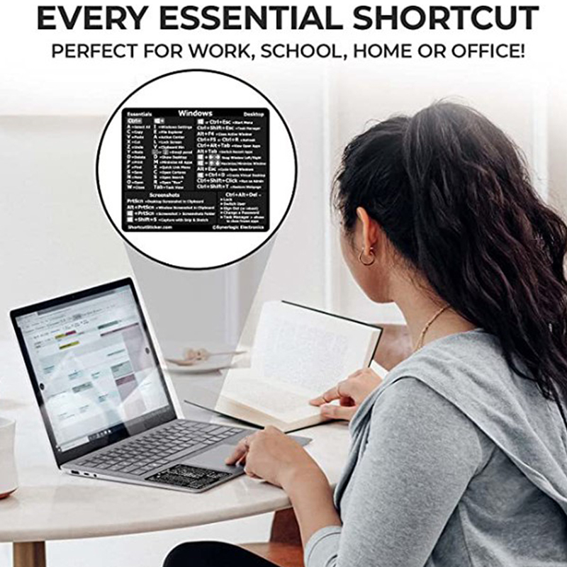 30Pcs Windows+ Word/Excel /Adobe Photoshop Keyboard Guide Shortcut ...