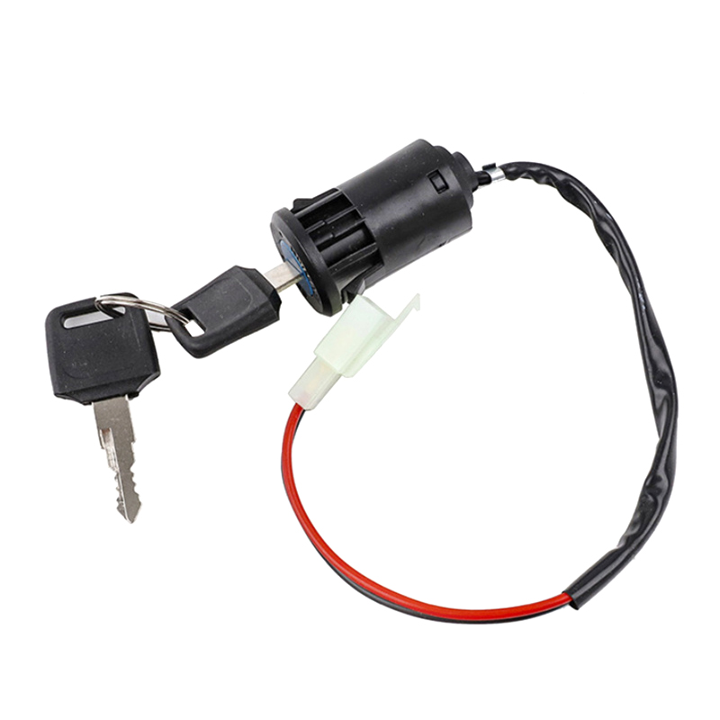 Moped Ignition Key Switch 2 Wire 28mm Hole ATV Dirt Bike Accessory ...