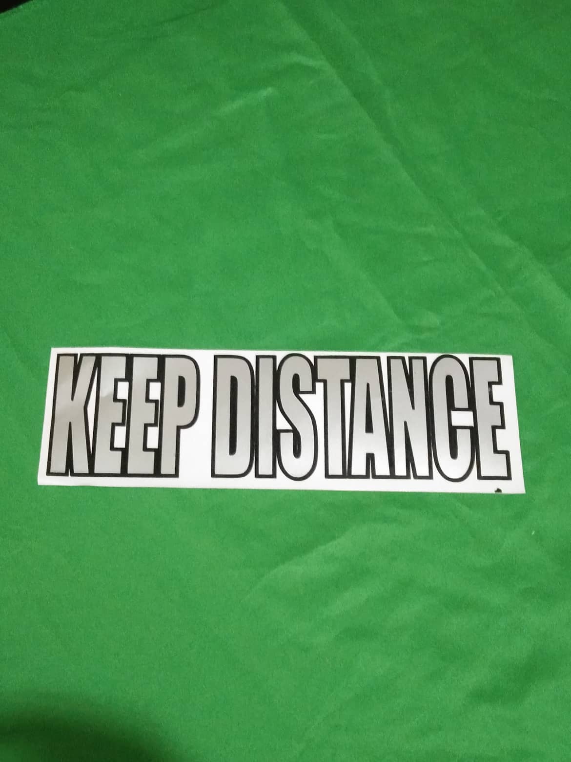 Decal Sticker KEEP DISTANCE 20cm x 6cm | Lazada PH