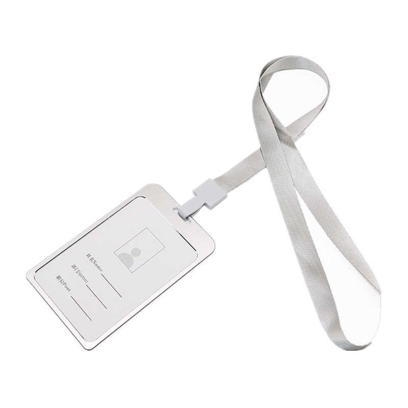 Aluminum Alloy Staff Employees Work Pass Sleeve ID Name Tag With ...