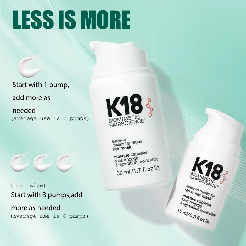 50ml K18 Hairs Treatment Original Leave-In Molecular Repair Hair Mask ...