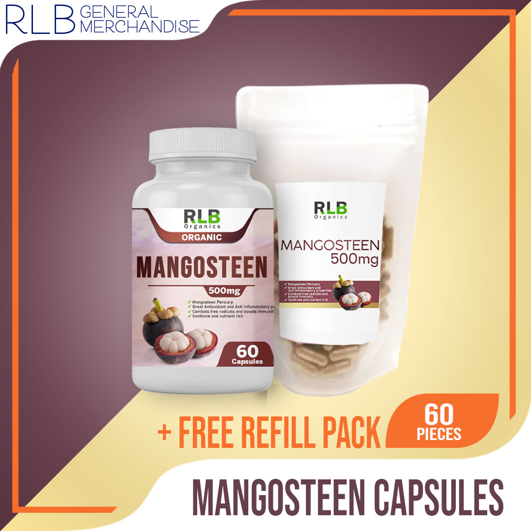 Organic Pure Natural Mangosteen Capsules (60 Capsules) + FREE ...