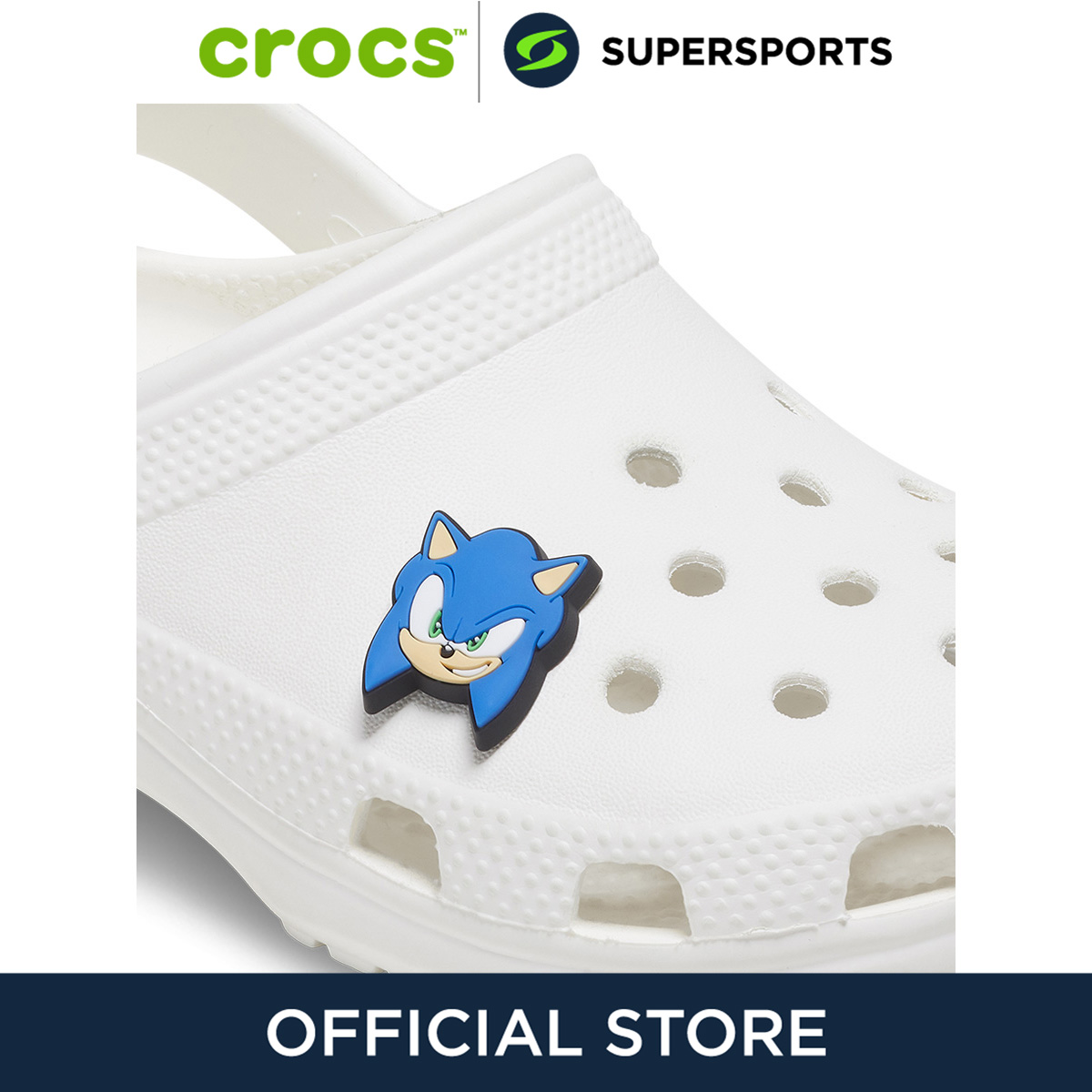 CROCS Jibbitz Sonic The Hedge Hog Head ตัวติดรองเท้า | Lazada.co.th