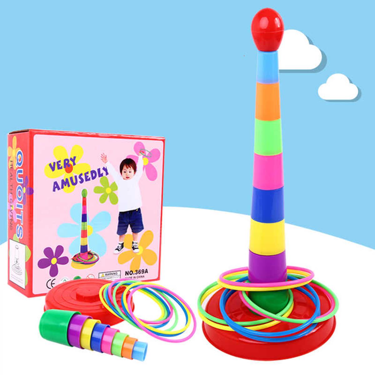 8 Rings Ring Toss Game Toy Fun Activity For Kids - D50900 | Daraz.pk