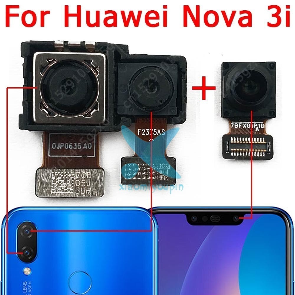 Front Back Camera For Huawei Nova 3i Small Rear Facing Frontal Selfie ...