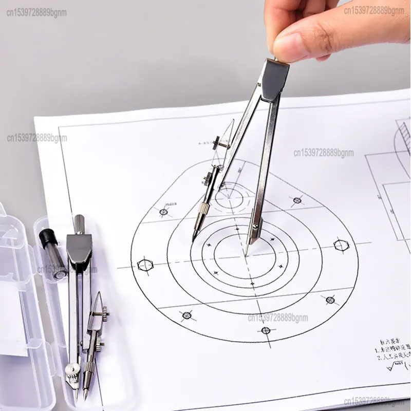 【linfang store】Compasses Instrument Box Set Art Design Drawing Engineering Office School Student ...