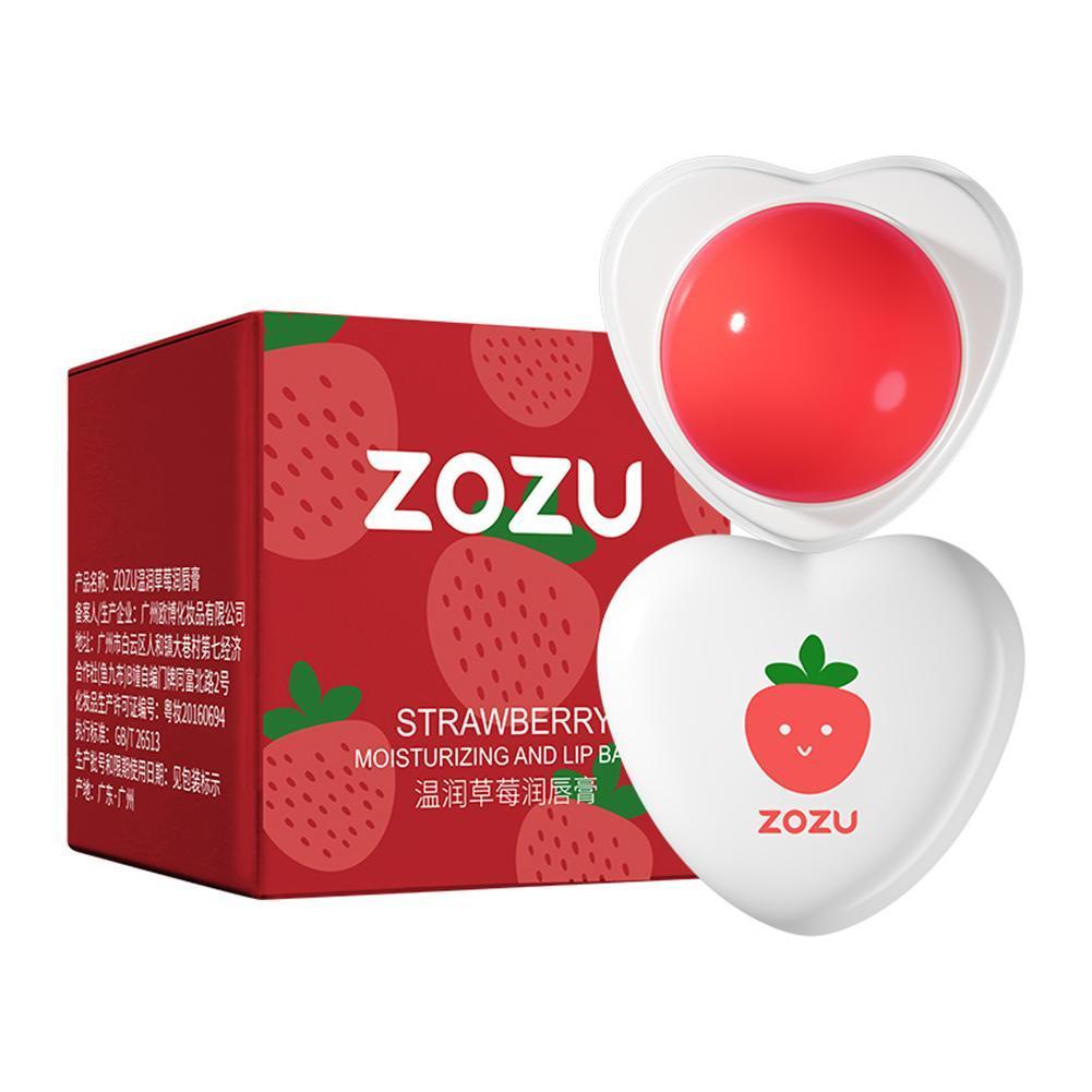 Cute Pudding Fruity Ball Shape Lip Balm Strawberry Lipstick Makeup ...