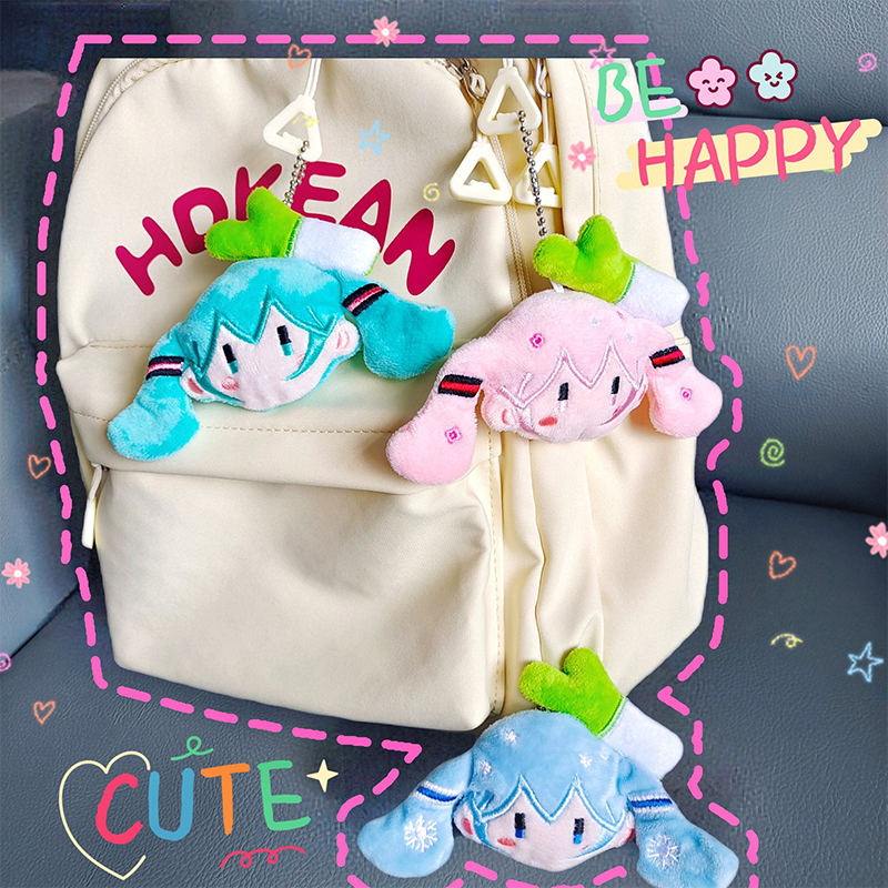 Kawaii Hatsune Miku Anime Plush Doll Toy Cartoon Stuffed Key Holder ...