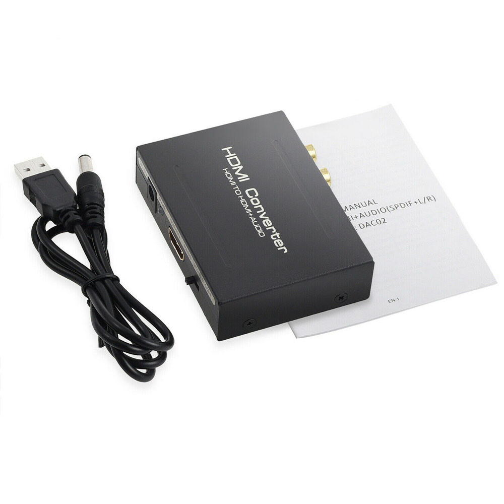 XGA38 1080P HDMI To HDMI+Audio HDMI to SPDIF Analog Converter Splitter ...