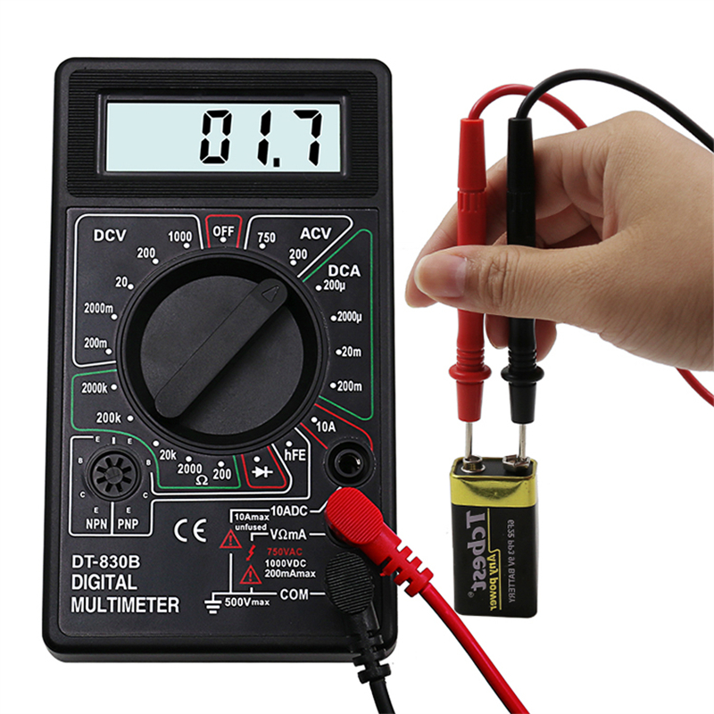 【Discount offer】DT830B AC/DC LCD Digital Multimeter Mini Voltmeter ...