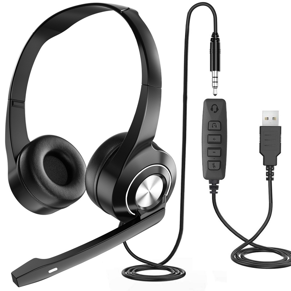 [SG Ready Stock] Shava USB PC Headset Conference Call Headset with ...