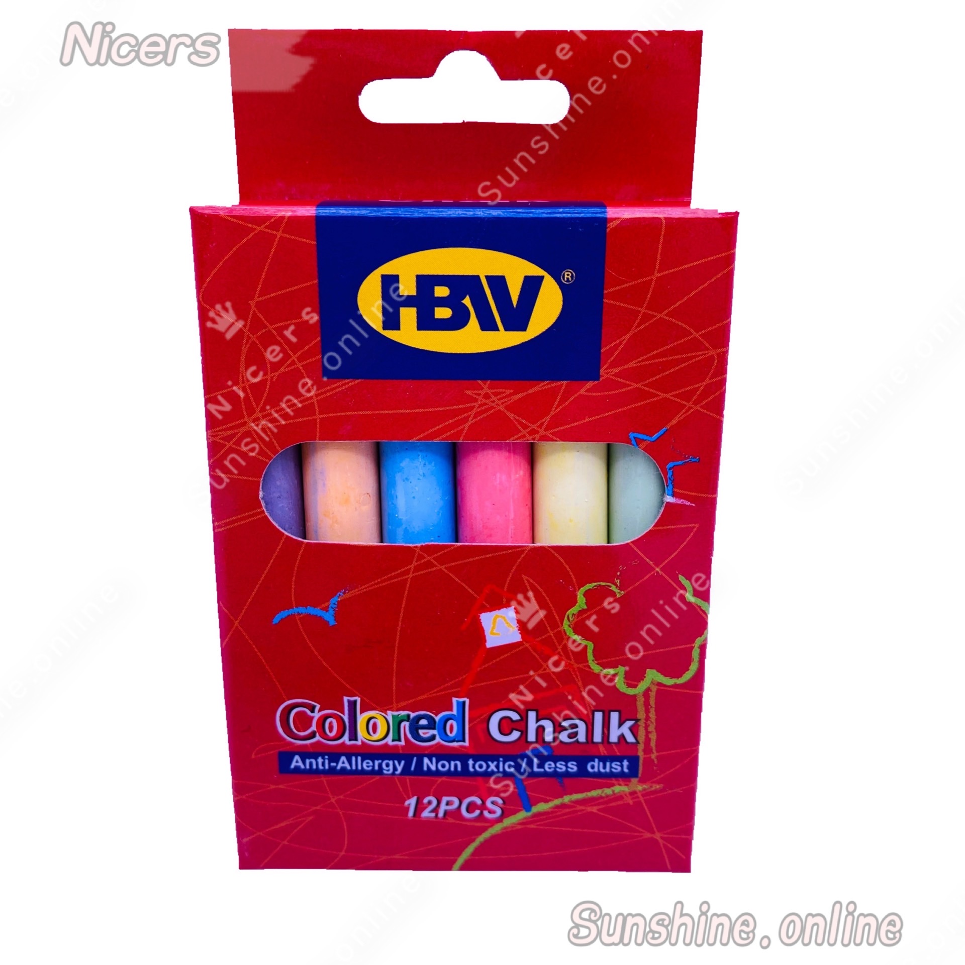 HBW Color Chalk 12pcs | Lazada PH