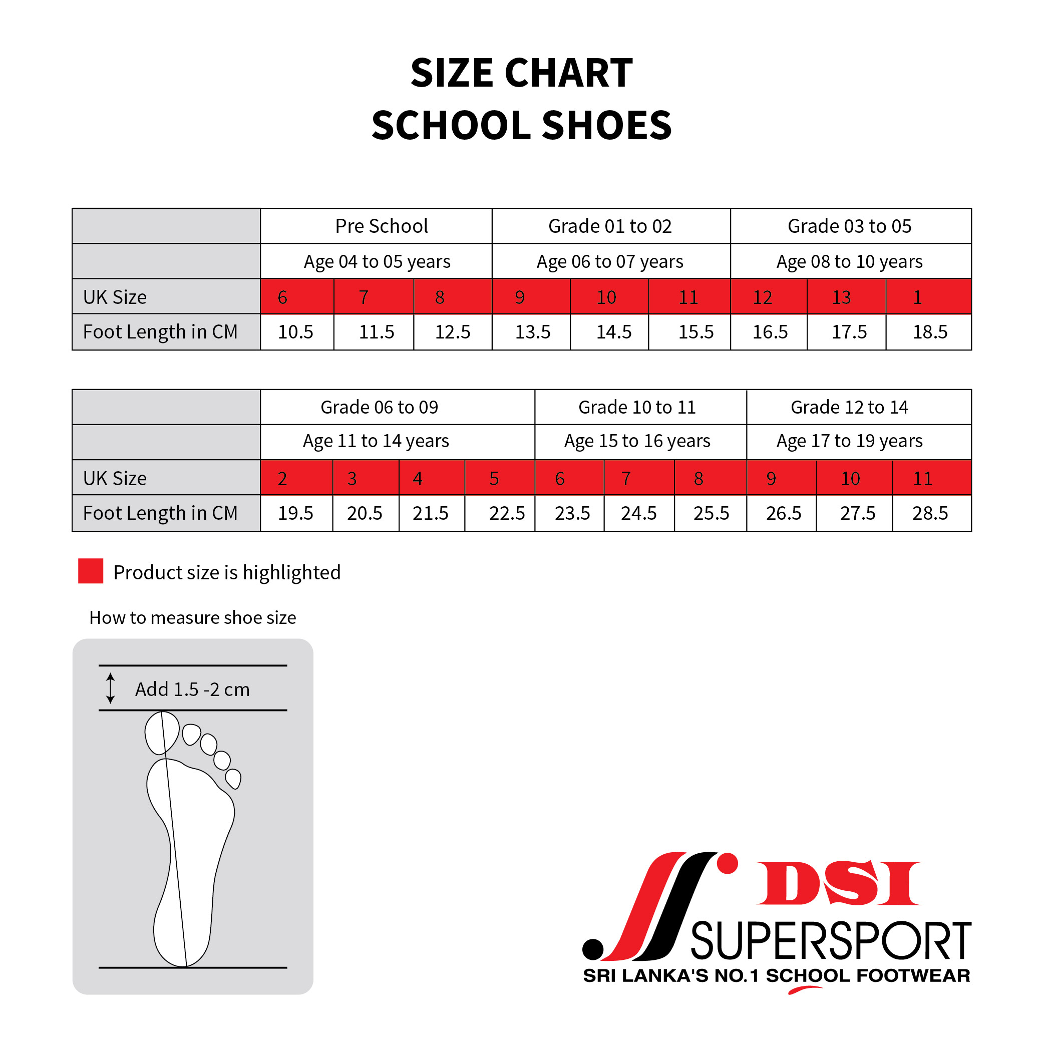 DSI SUPERSPORT Boys School Shoes Lacing Black Ages of 15 - 18 years ...