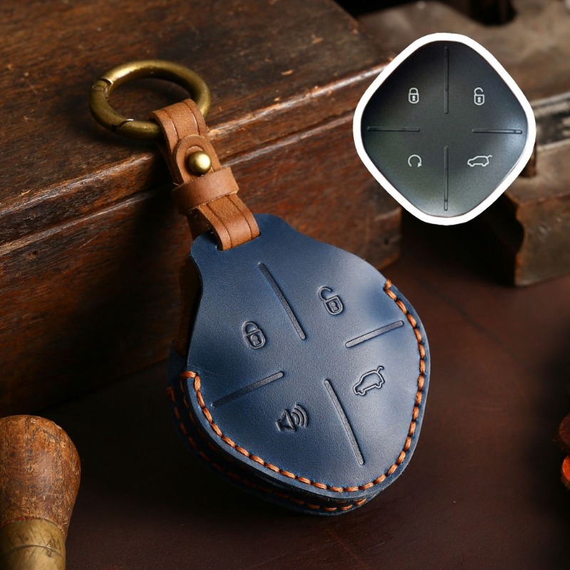 High quality Crazy Horse Leather For Jetour Dashing 2023 2024 key cover ...