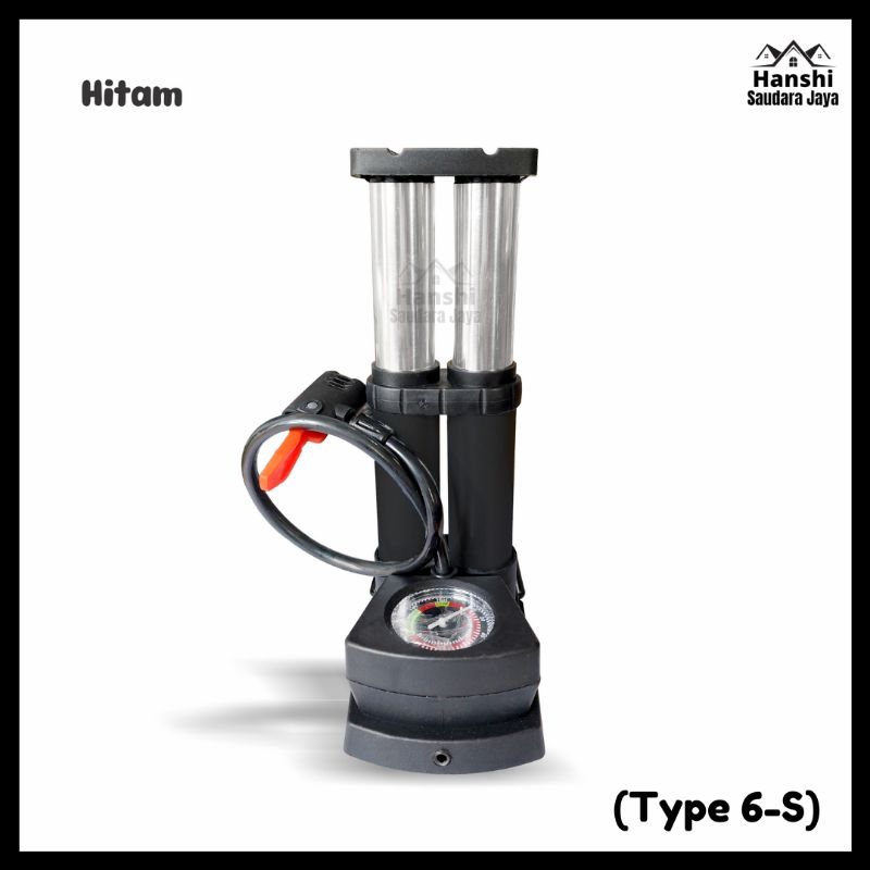 Pompa Injak Ban Angin Sepeda Motor Mobil Kaki Pipa Ganda 160psi ...