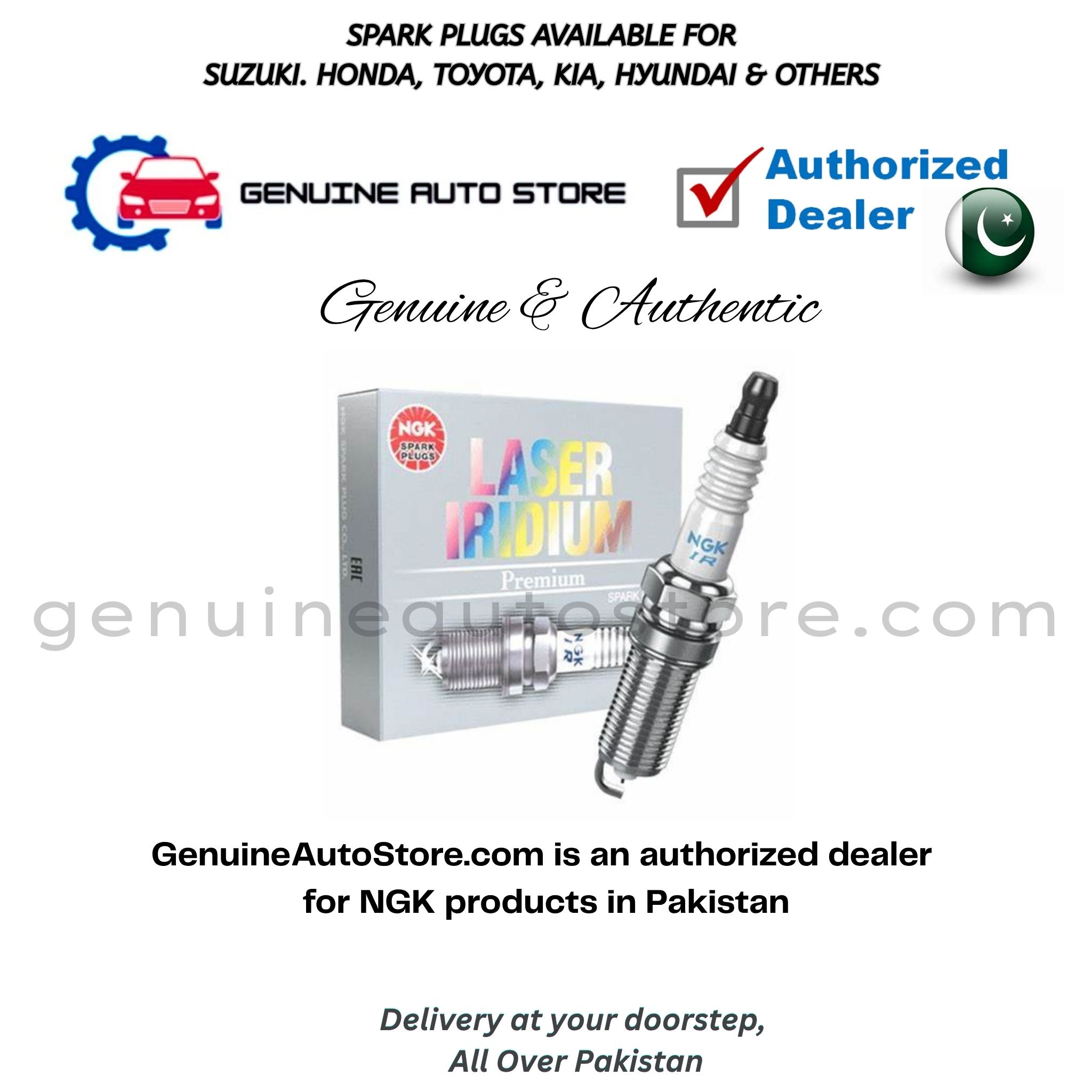 Suzuki Wagon R Japan 2017-2025 LASER IRIDIUM NGK SPARK PLUG 1 PIECE ...