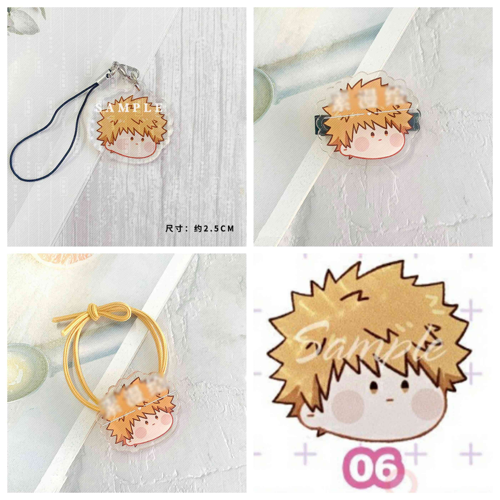 Móc treo và giá đỡ điện thoại BLUE LOCK ver FACE CHIBI in hình anime ...