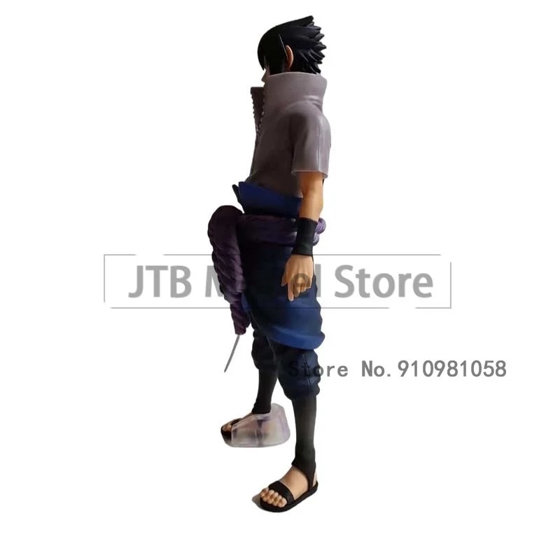 Naruto Shippuden Anime Figure GK Uchiha Sasuke Figma 29CM ABS Statue ...