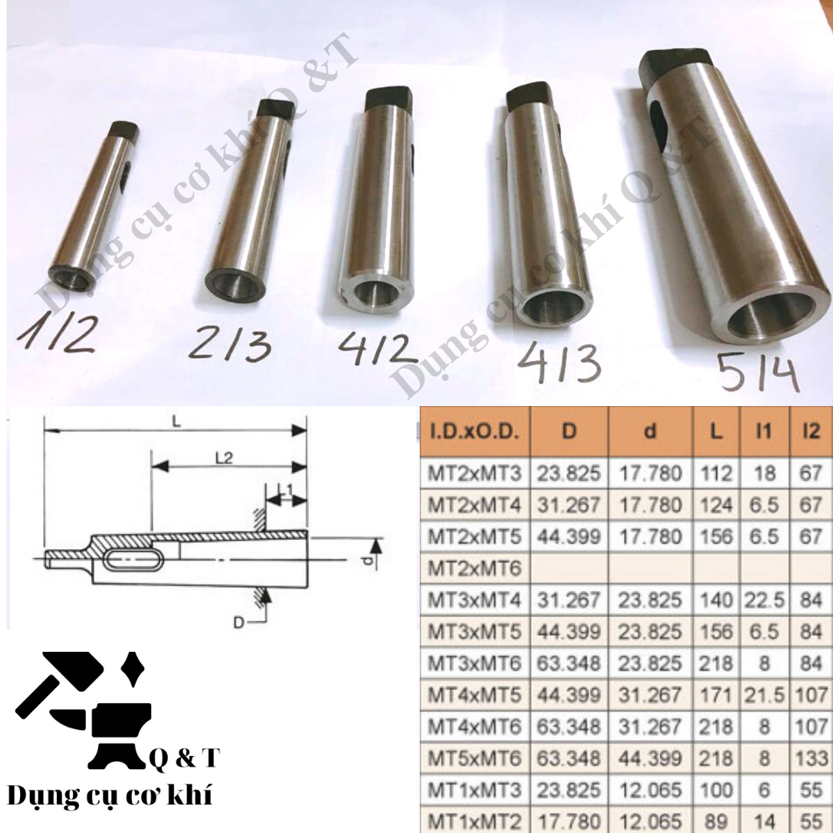 Áo côn , Áo khoan dùng cho máy khoan máy phay máy tiện - MixASale