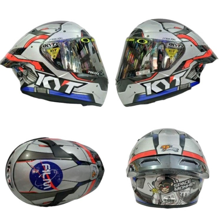 2023 KYT SPACE MONKEY TT COURSE FULL FACE HELMET M L XL | Lazada