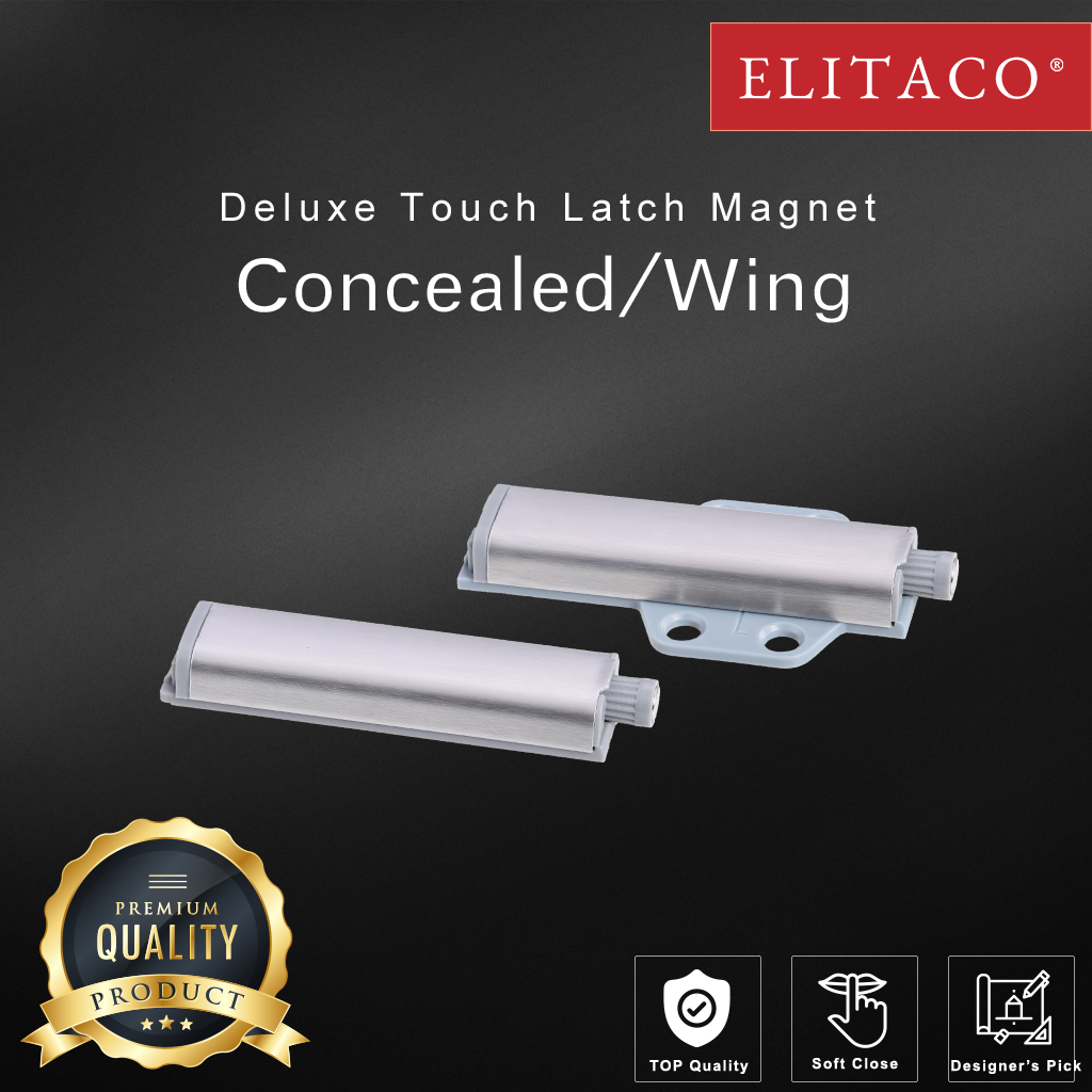 【ELITACO】Push to Open Deluxe Touch Latch Magnet Push to Open Cabinet ...